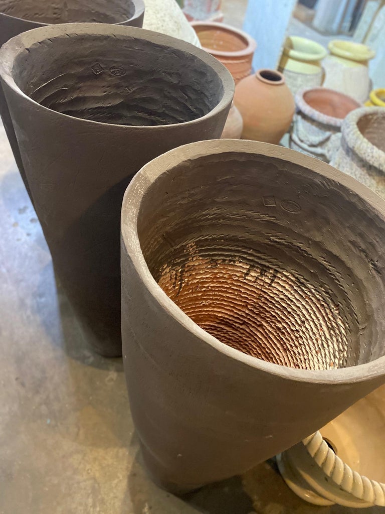 Handmade Modern Terracotta Planters at 1stDibs