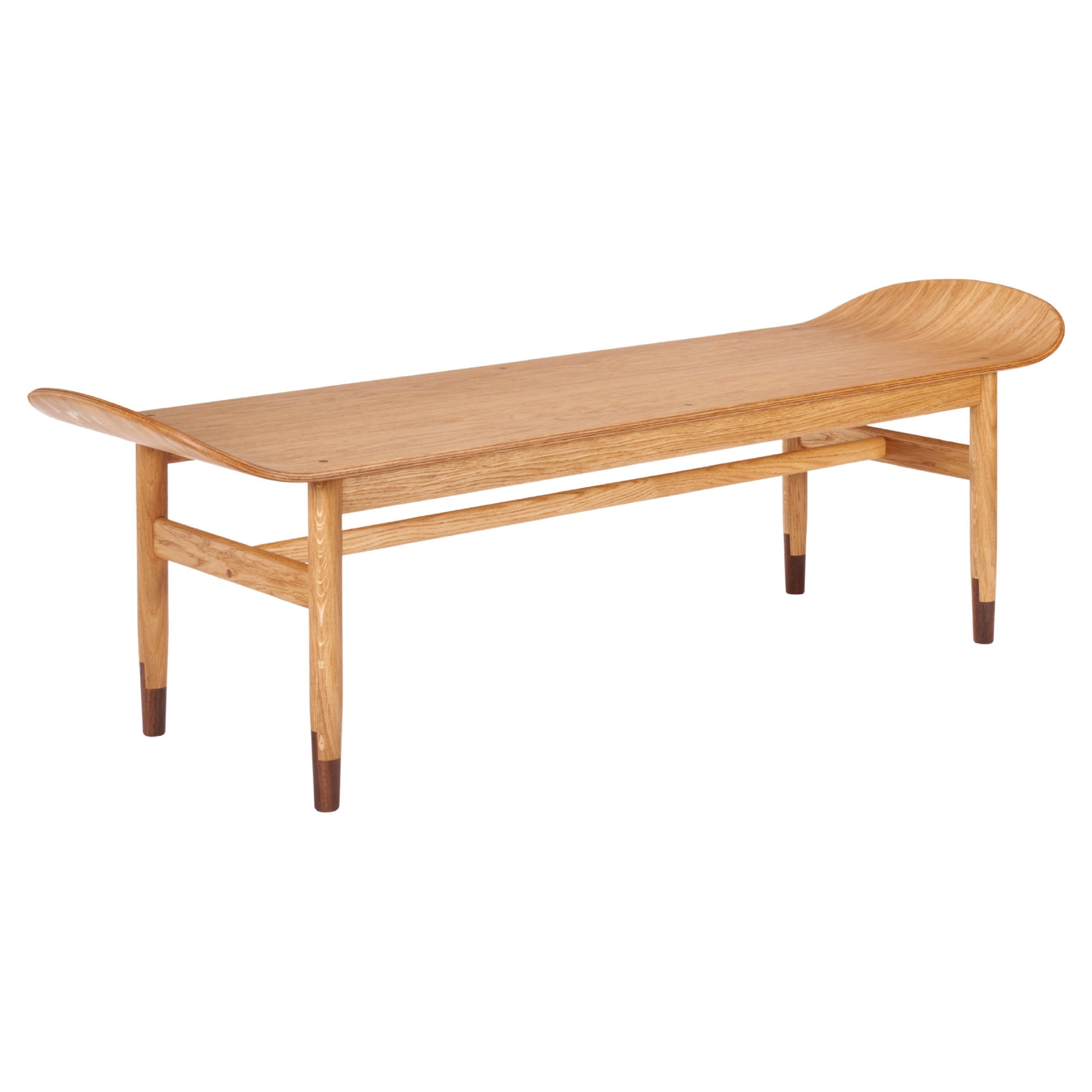 Handmade oak bench For Sale at 1stDibs
