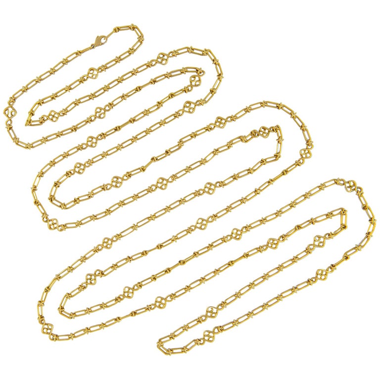 Handmade Opera Length Melody Chain by Lucie Heskett-Brem For Sale at ...