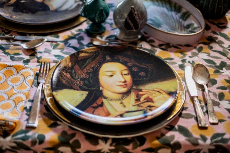 Handmade Ottoman Woman Porcelain Plate For Sale at 1stDibs | cubista ...