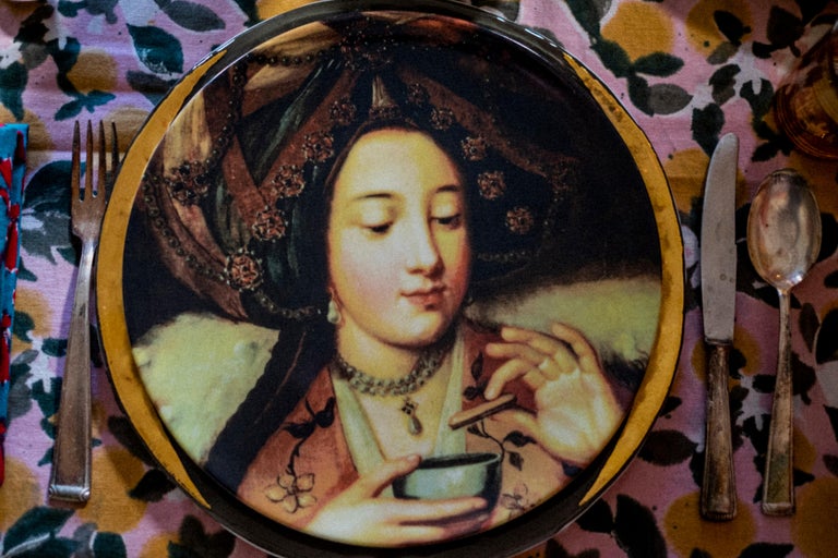 Handmade Ottoman Woman Porcelain Plate For Sale at 1stDibs | cubista ...