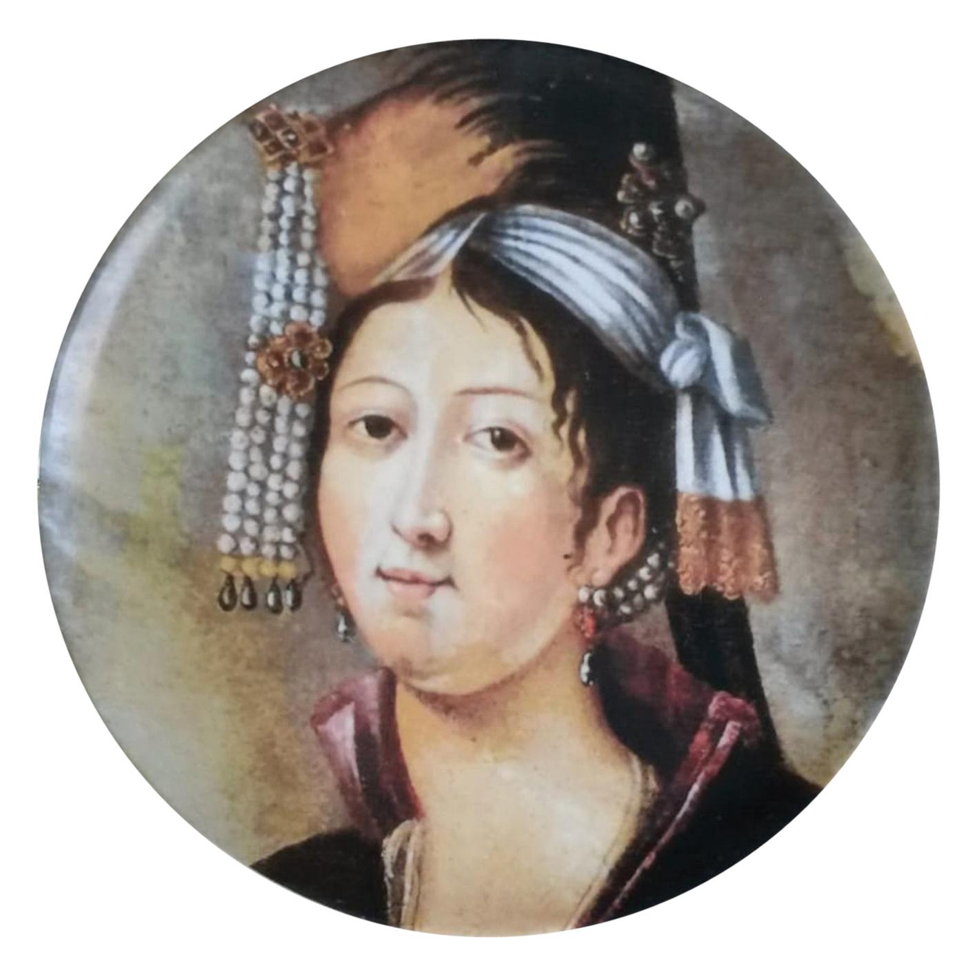 Handmade Ottoman Woman Porcelain Plate For Sale at 1stDibs | cubista ...