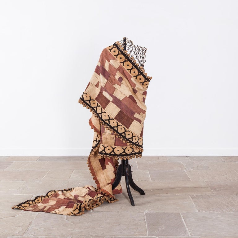 Handmade piece of Kuba cloth from the Congo, circa 1930 For Sale at ...