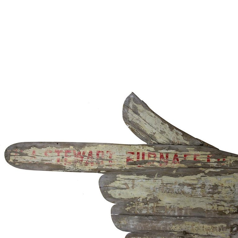 Handmade Pointing Finger Sign at 1stDibs