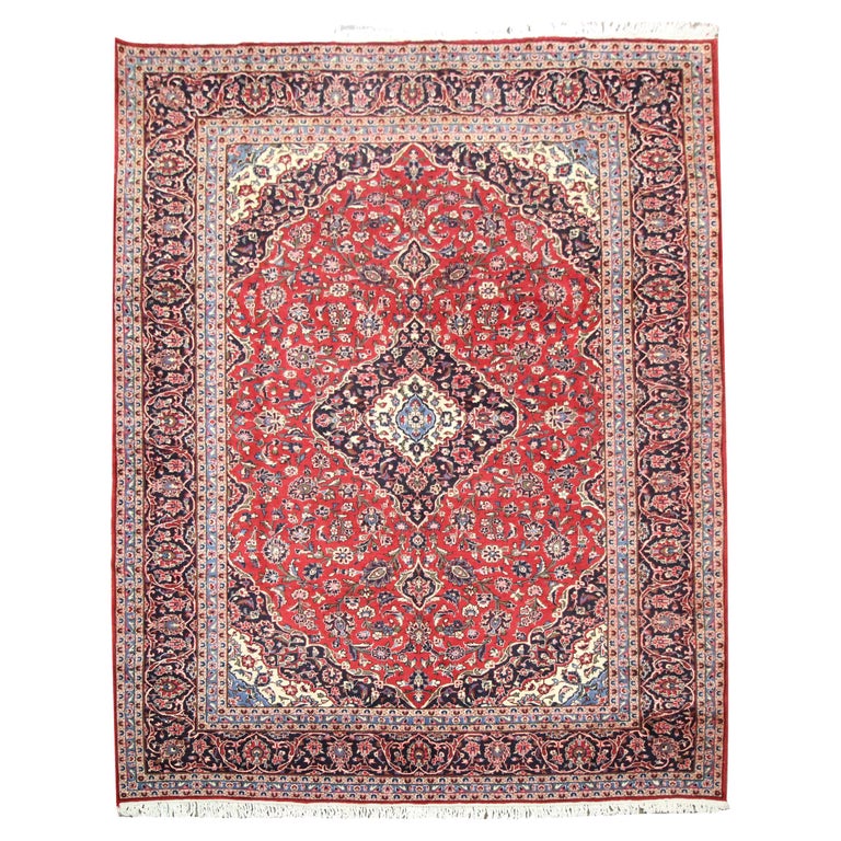 Handmade Red Oriental Area Rug Traditional Floral Carpet Living Room ...