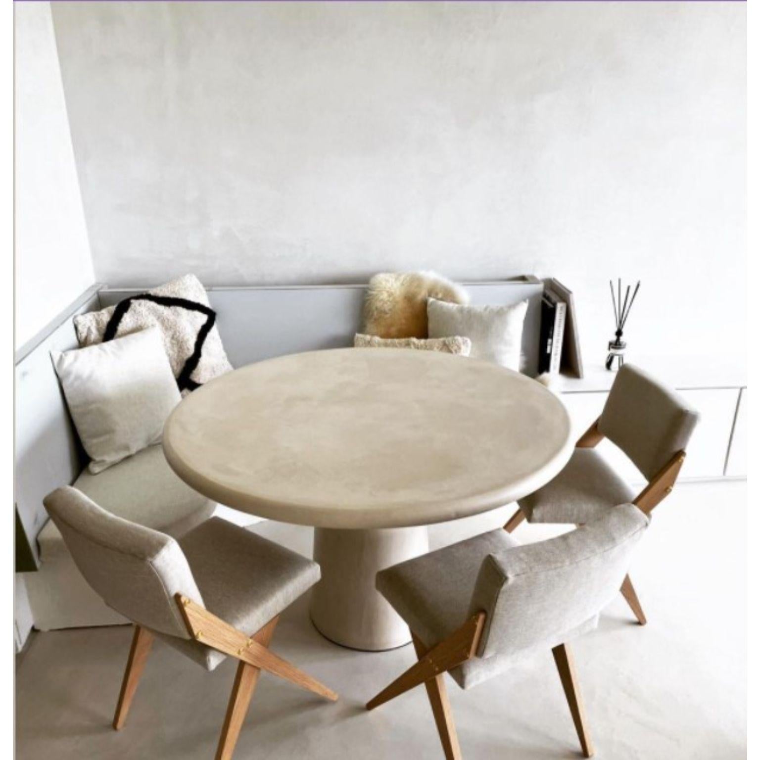 Handmade Round Dining Table 120 by Galerie Philia Edition For Sale at ...