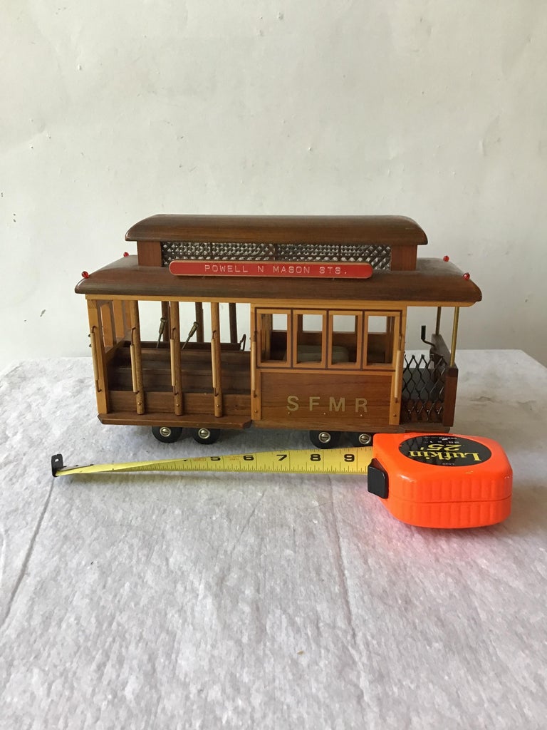 Handmade San Francisco Street Car Music Box by Nate Gruenberg 1977 at ...