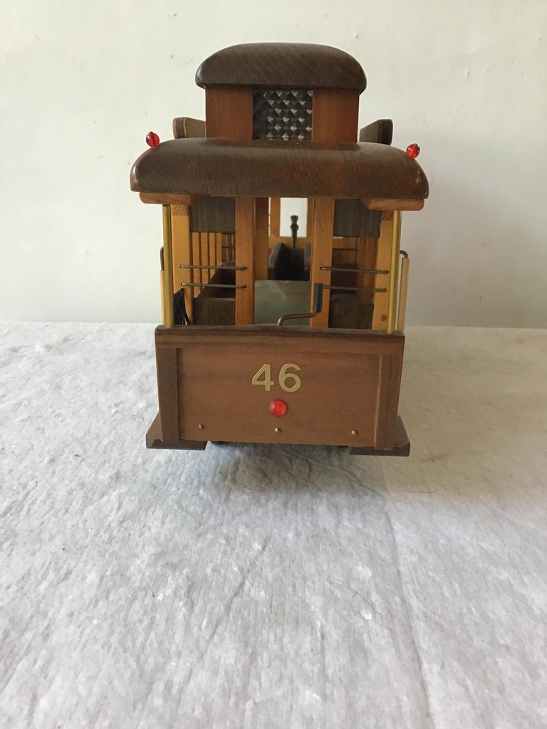 Handmade San Francisco Street Car Music Box by Nate Gruenberg 1977 at ...