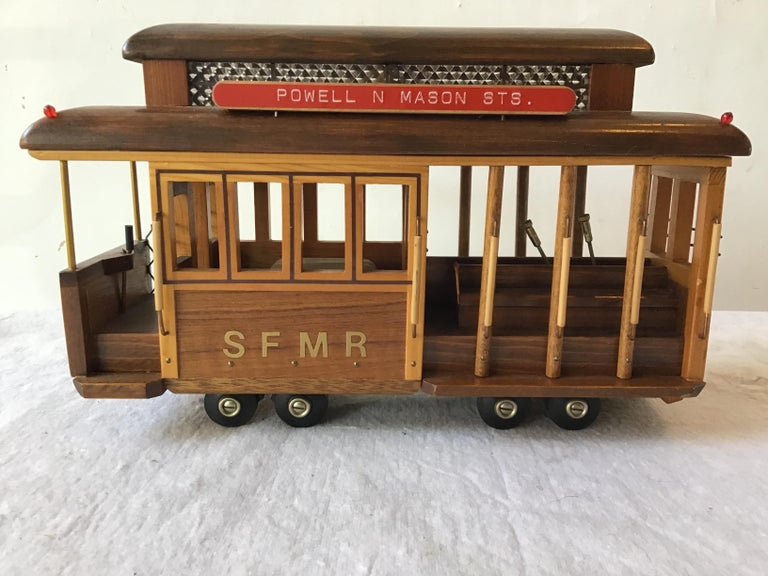 Handmade San Francisco Street Car Music Box by Nate Gruenberg 1977 at ...