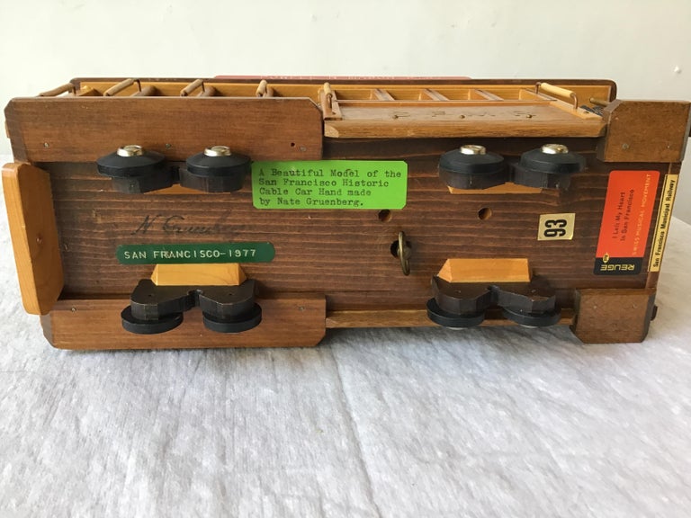 Handmade San Francisco Street Car Music Box by Nate Gruenberg 1977 at ...