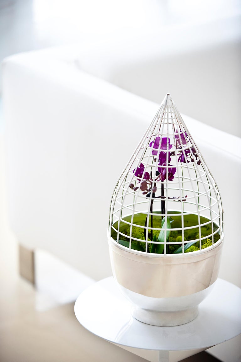 21st Century Contemporary Handmade Silver Vessel/Centerpiece/Vase For ...