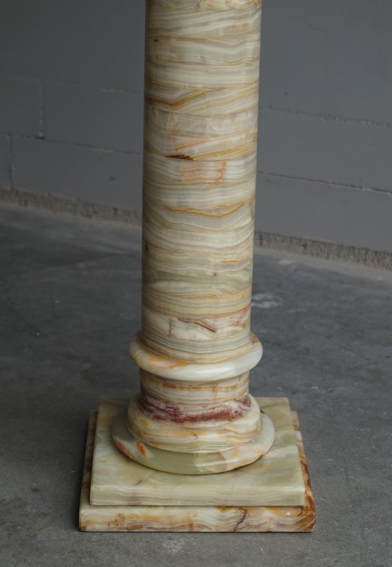 Handmade and Stunning Onyx Mineral Stone Tuscan Column Pedestal ...