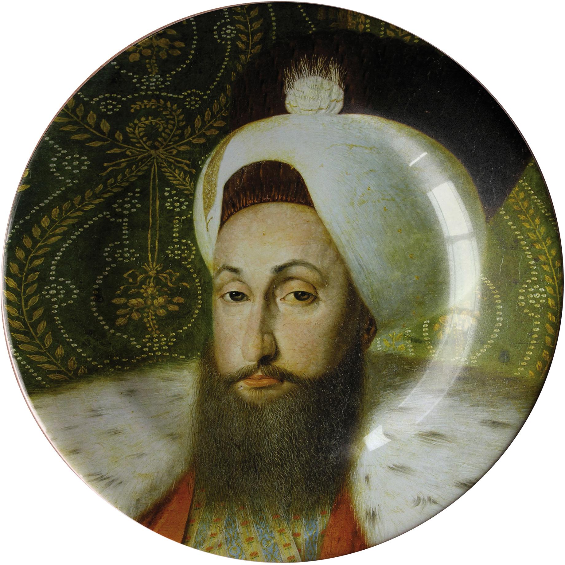 Sultan Selim III Ceramic Plate by Les Ottomans, Handmade in Italy For ...