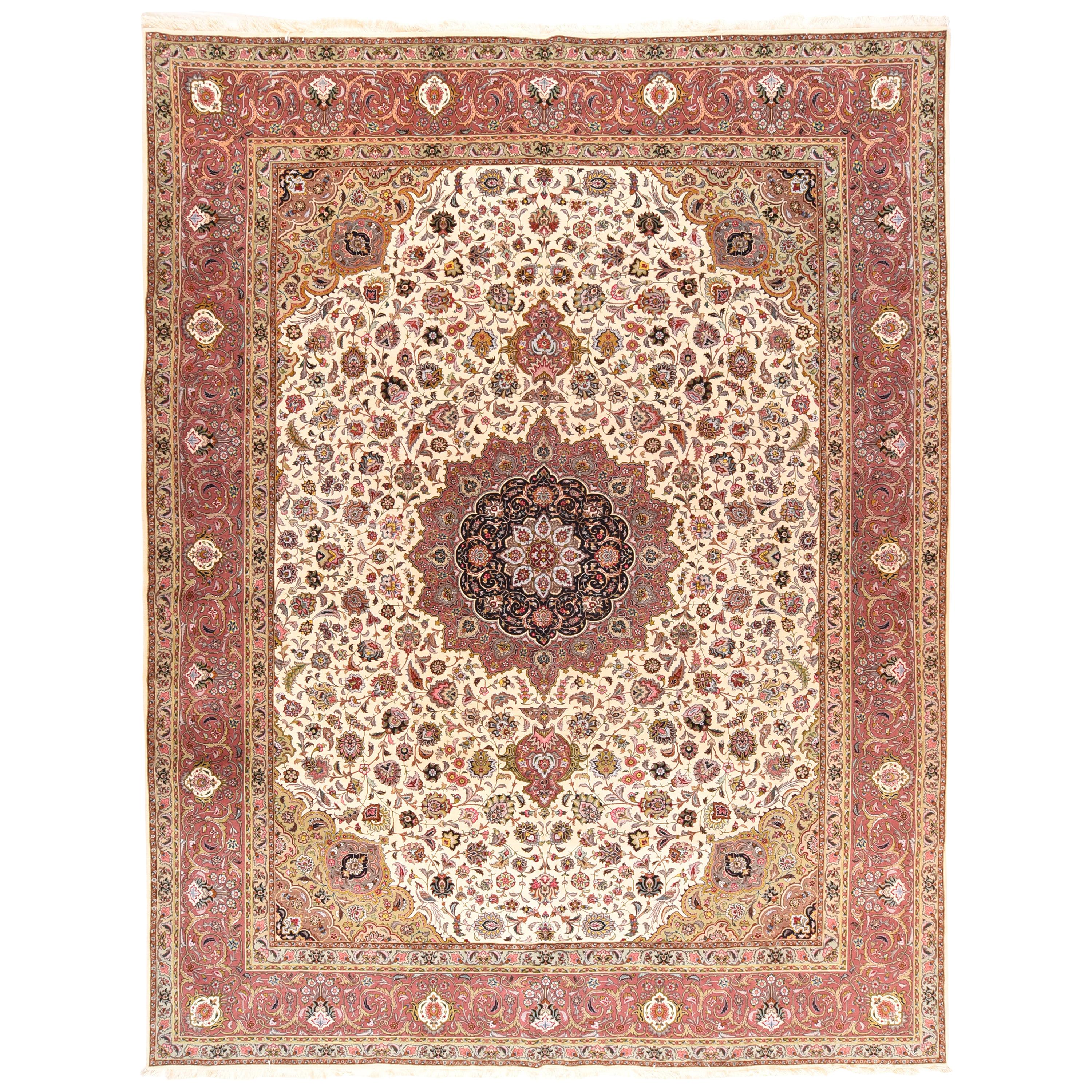 Fine Tabriz Rug at 1stDibs