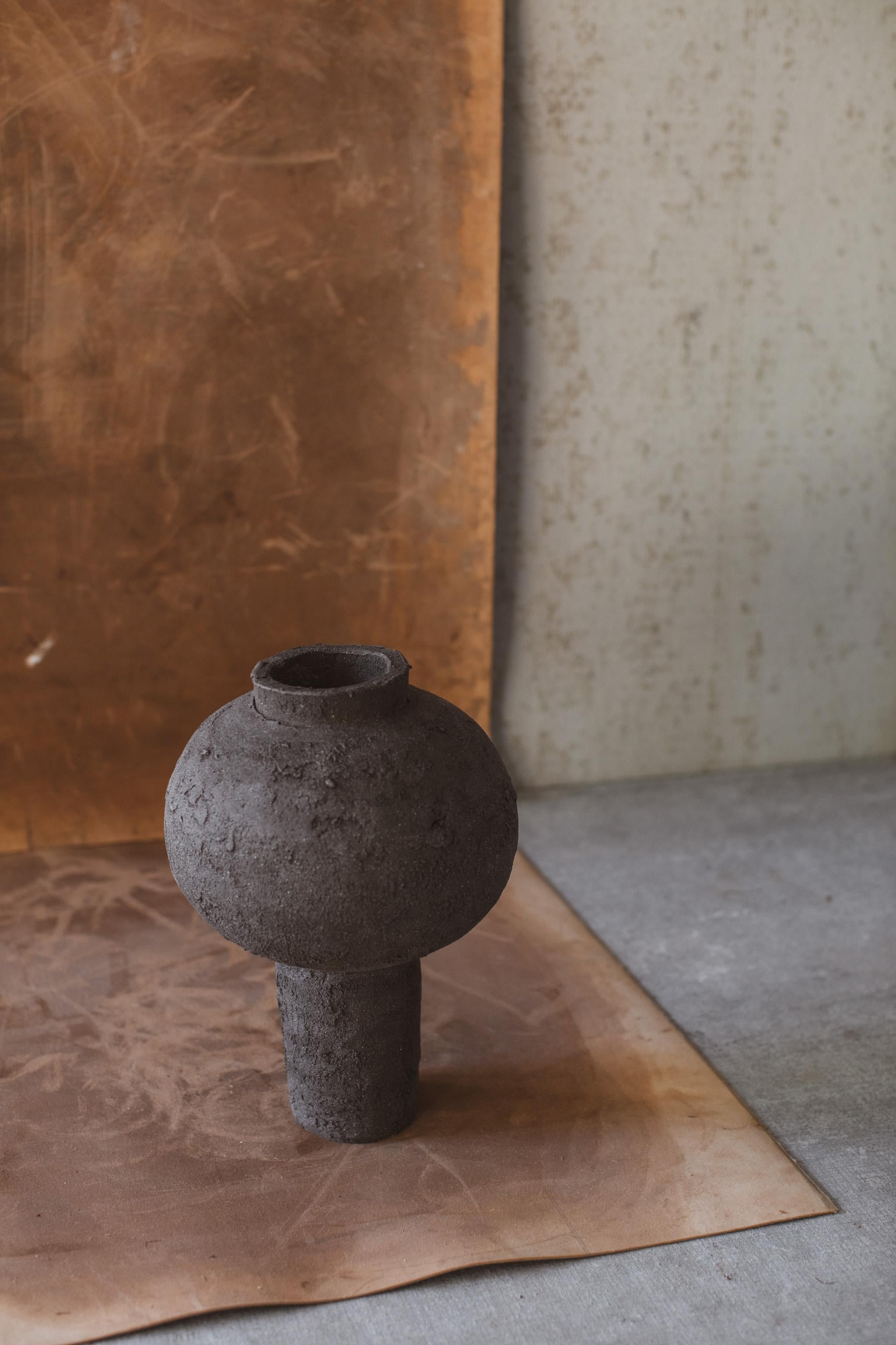 Handmade Tall ceramic Moon Jar by Mugly, NYC For Sale at 1stDibs