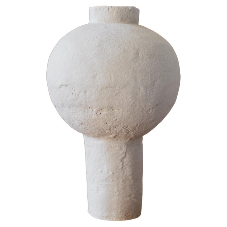 Handmade Tall Ceramic Moon Jar by Mugly, NYC at 1stDibs