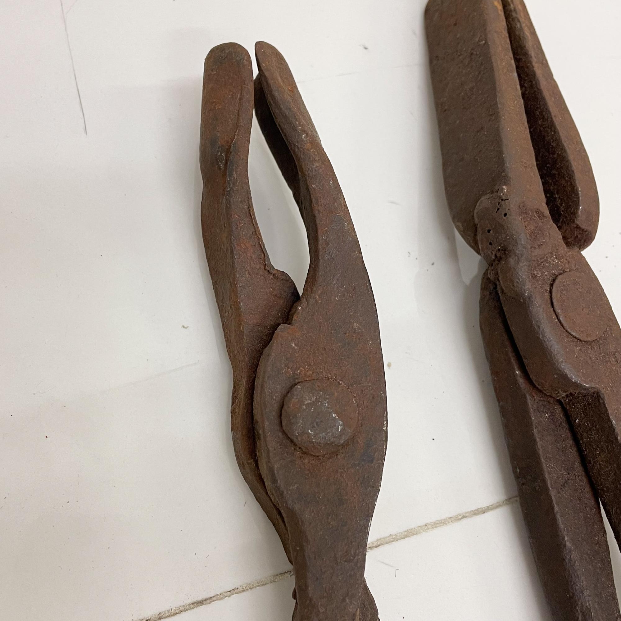 Handmade Unique Set of 9 Antique Iron Worker Tools Blacksmith Forged ...