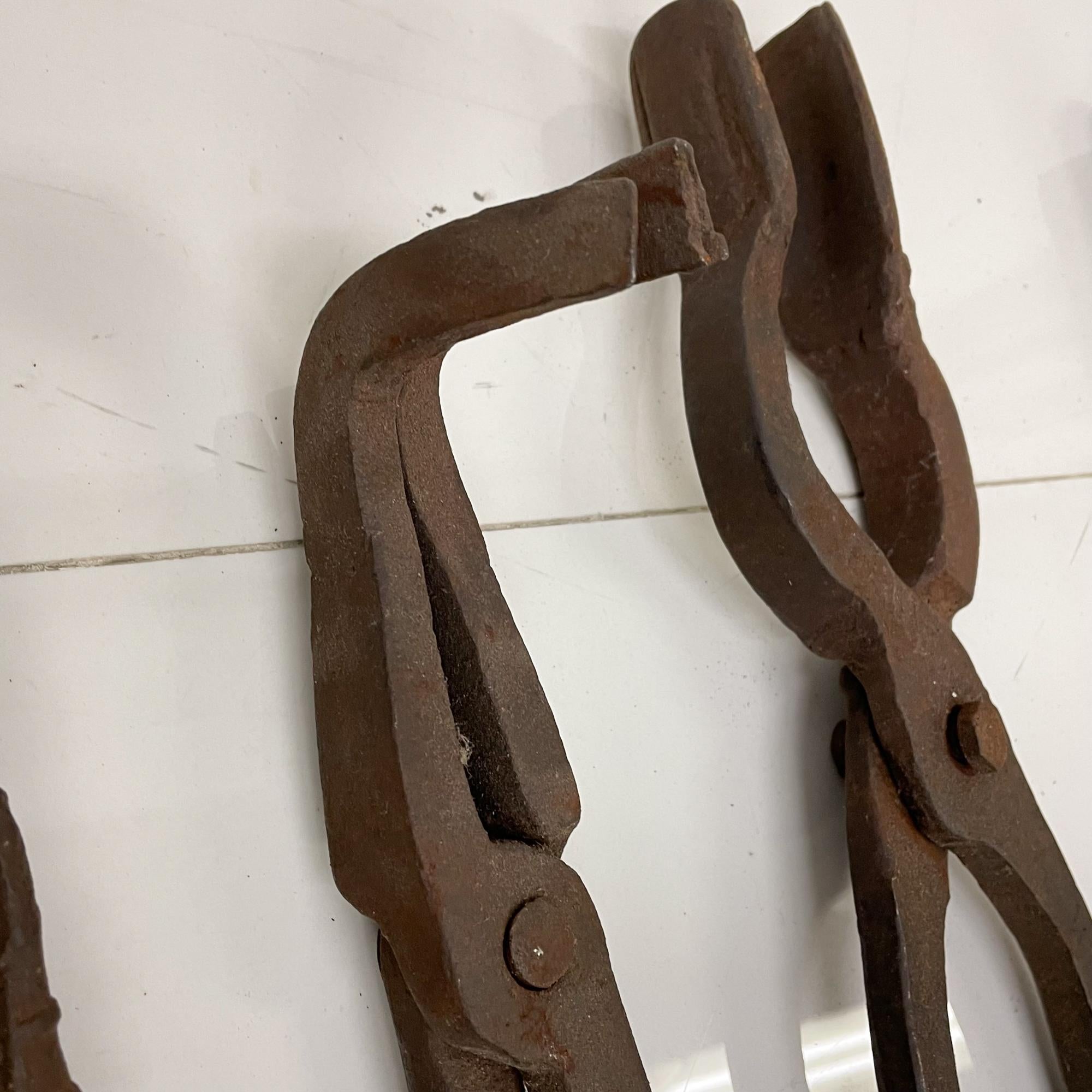 Handmade Unique Set of 9 Antique Iron Worker Tools Blacksmith Forged ...