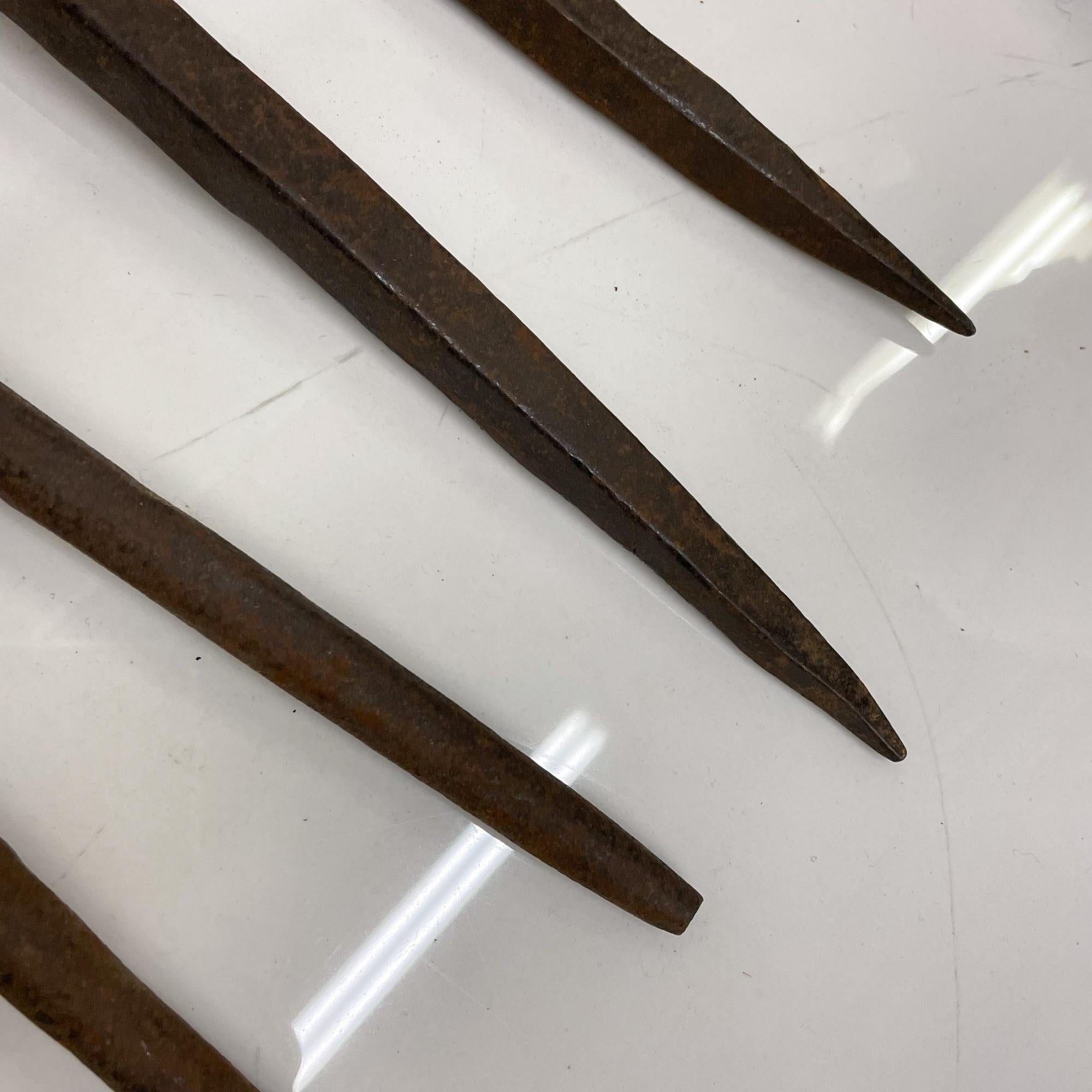 Handmade Unique Set of 9 Antique Iron Worker Tools Blacksmith Forged ...