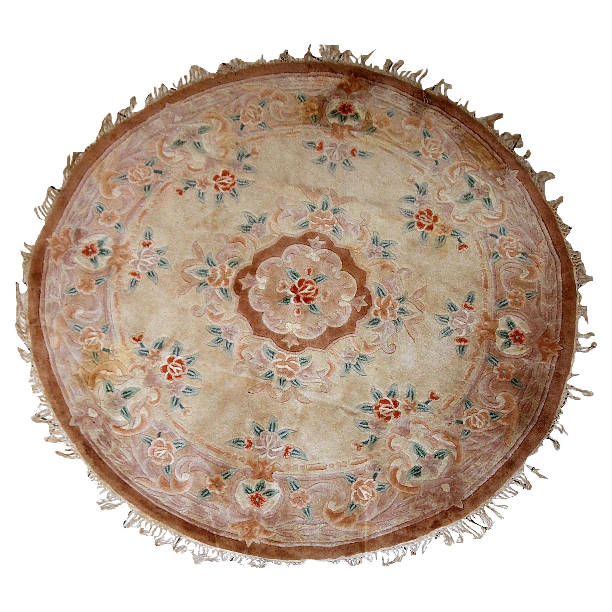 Handmade Vintage Chinese Rug, 1970s, 1B850 For Sale at 1stDibs