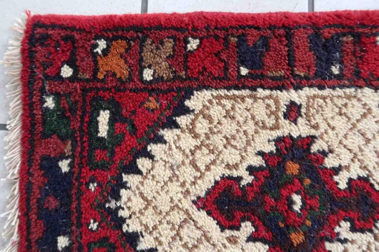 Handmade Vintage Hamadan Style Mat, 1970s, 1C961 For Sale at 1stDibs