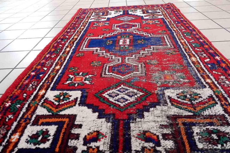 Handmade Vintage Hamadan Style Rug, 1970s, 1C1025 For Sale at 1stDibs