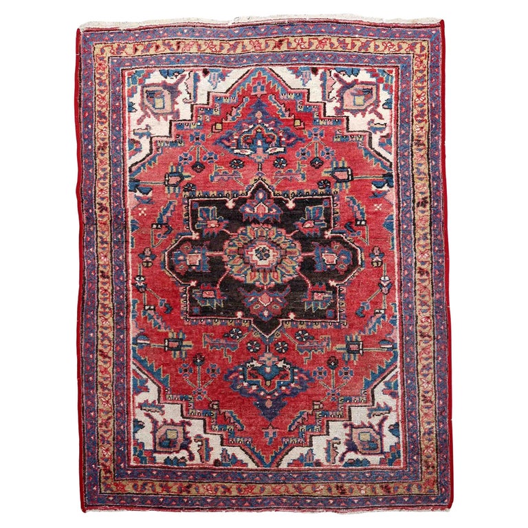Handmade Vintage Hamadan Style Rug, 1970s, 1C1040 For Sale at 1stDibs
