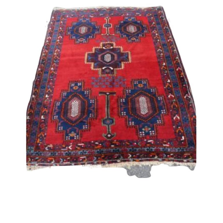 Handmade Vintage Hamadan Style Rug, 1970s - 1G206 For Sale at 1stDibs