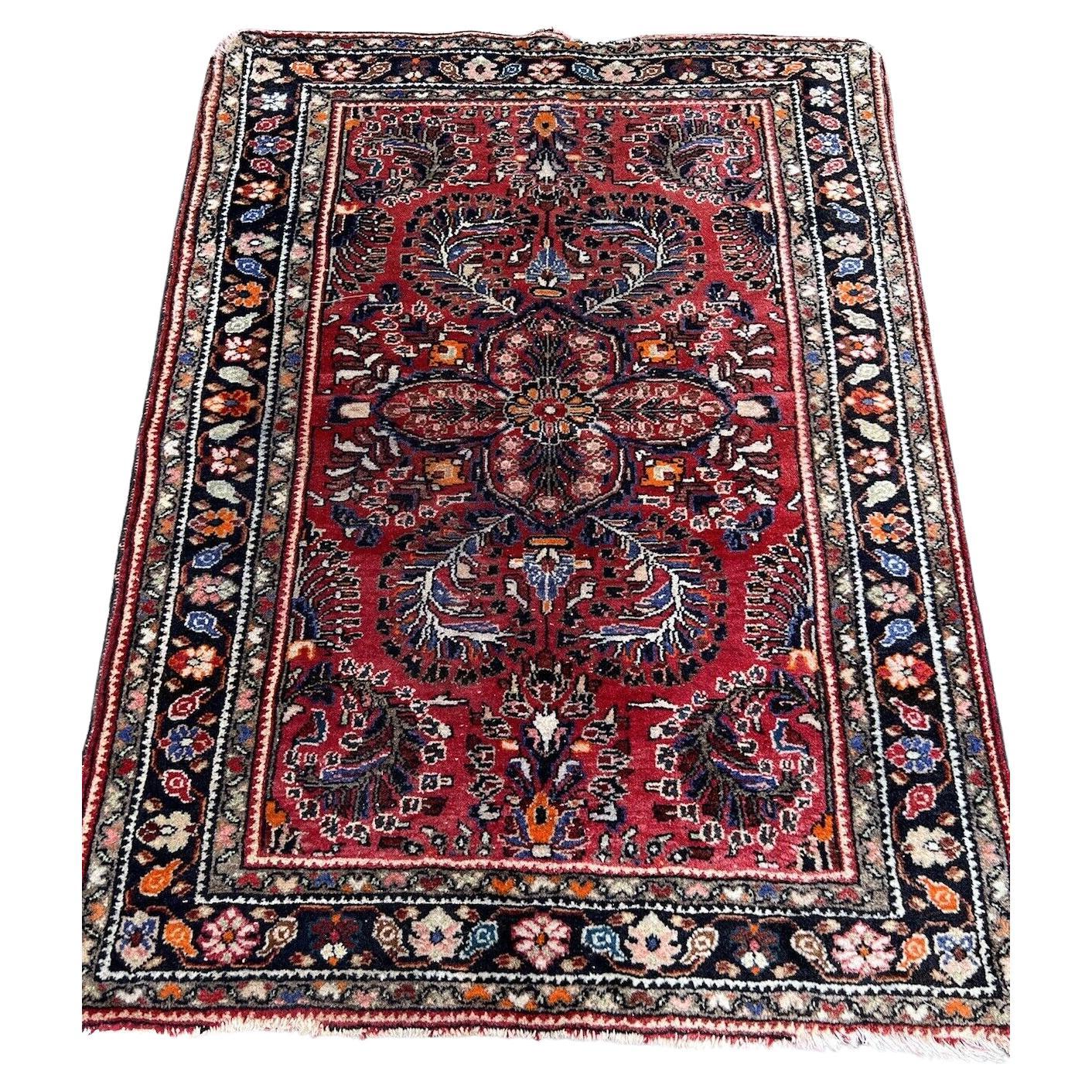 Handmade Vintage Persian Style Lilihan Rug 1.8' x 2.9', 1970s - 1S55 ...