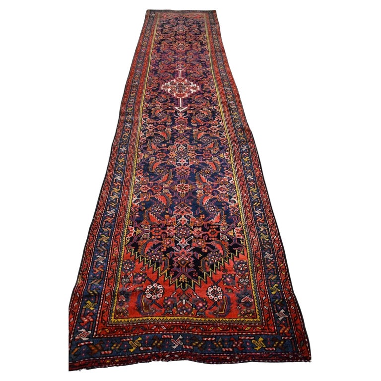 Handmade Vintage Persian Style Malayer Runner Rug, 1940s 1F20 For Sale ...
