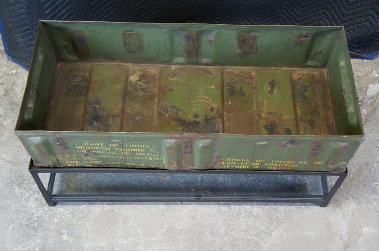 ammunition crate coffee table