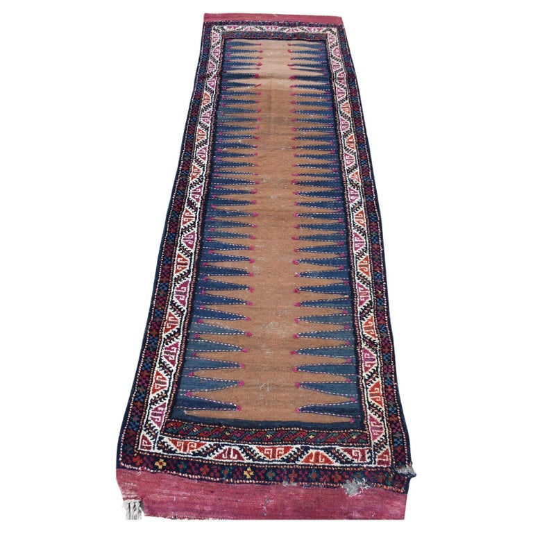 Handmade Vintage Shiraz Style Rug, 1950s, 1G94 For Sale at 1stDibs