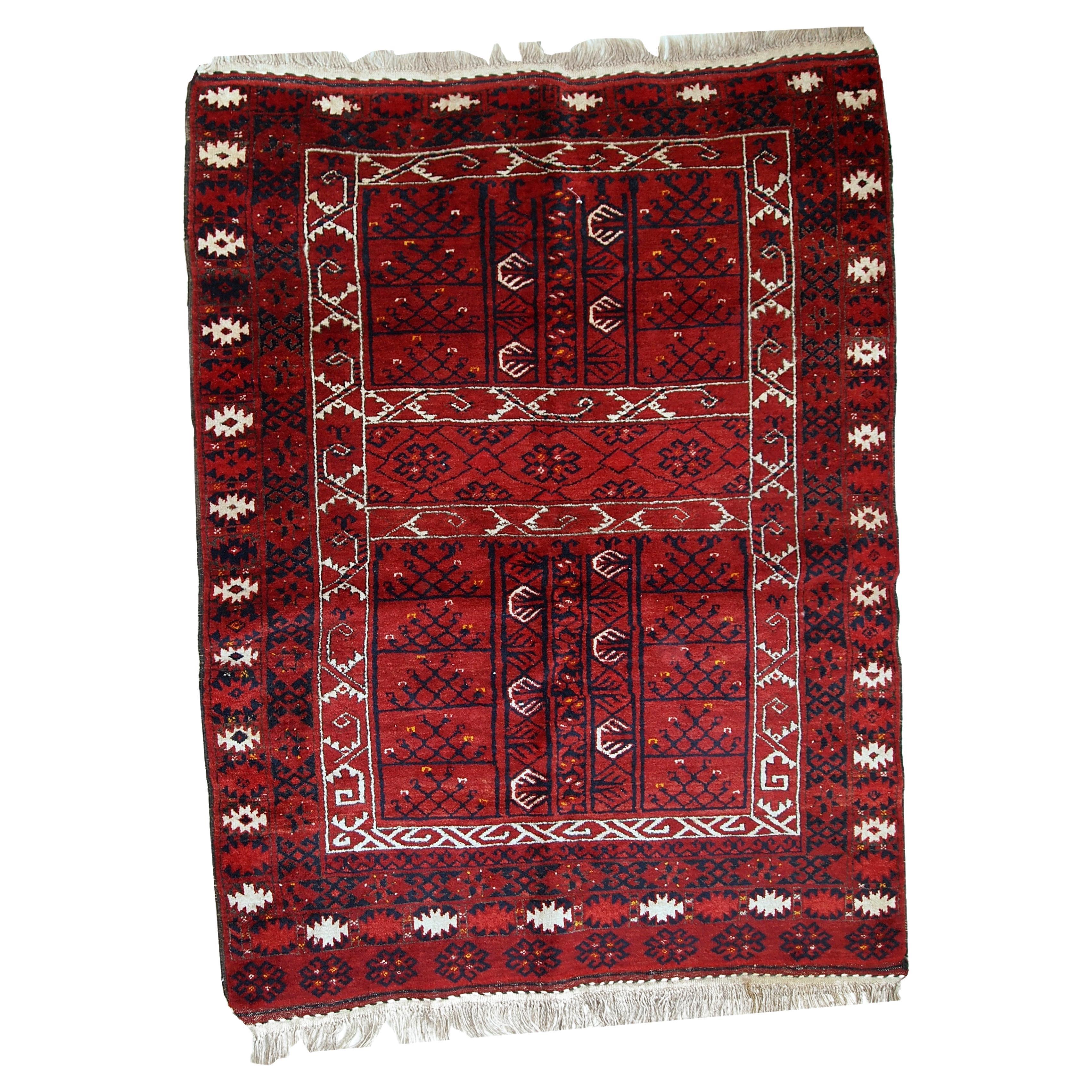 Handmade Vintage Pakistani Lahore Rug, 1950s, 1C391 For Sale at 1stDibs ...