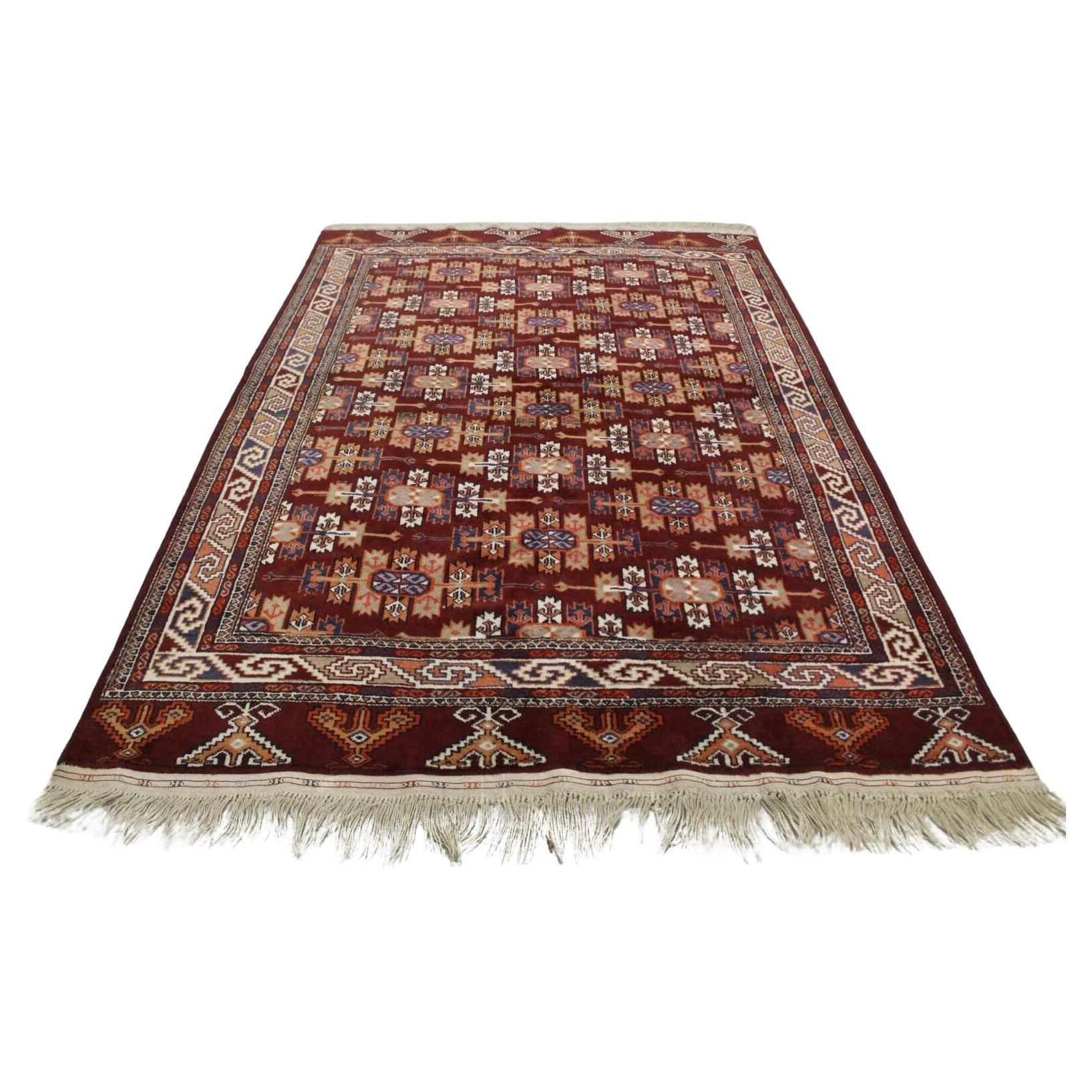 Handmade Vintage Turkmen Yomud Rug 4.4' x 6.7', 1970s - 1K07 For Sale ...