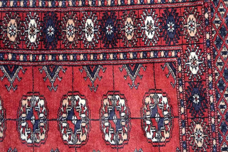 Handmade Vintage Uzbek Bukhara Rug, 1970s, 1C995 For Sale at 1stDibs