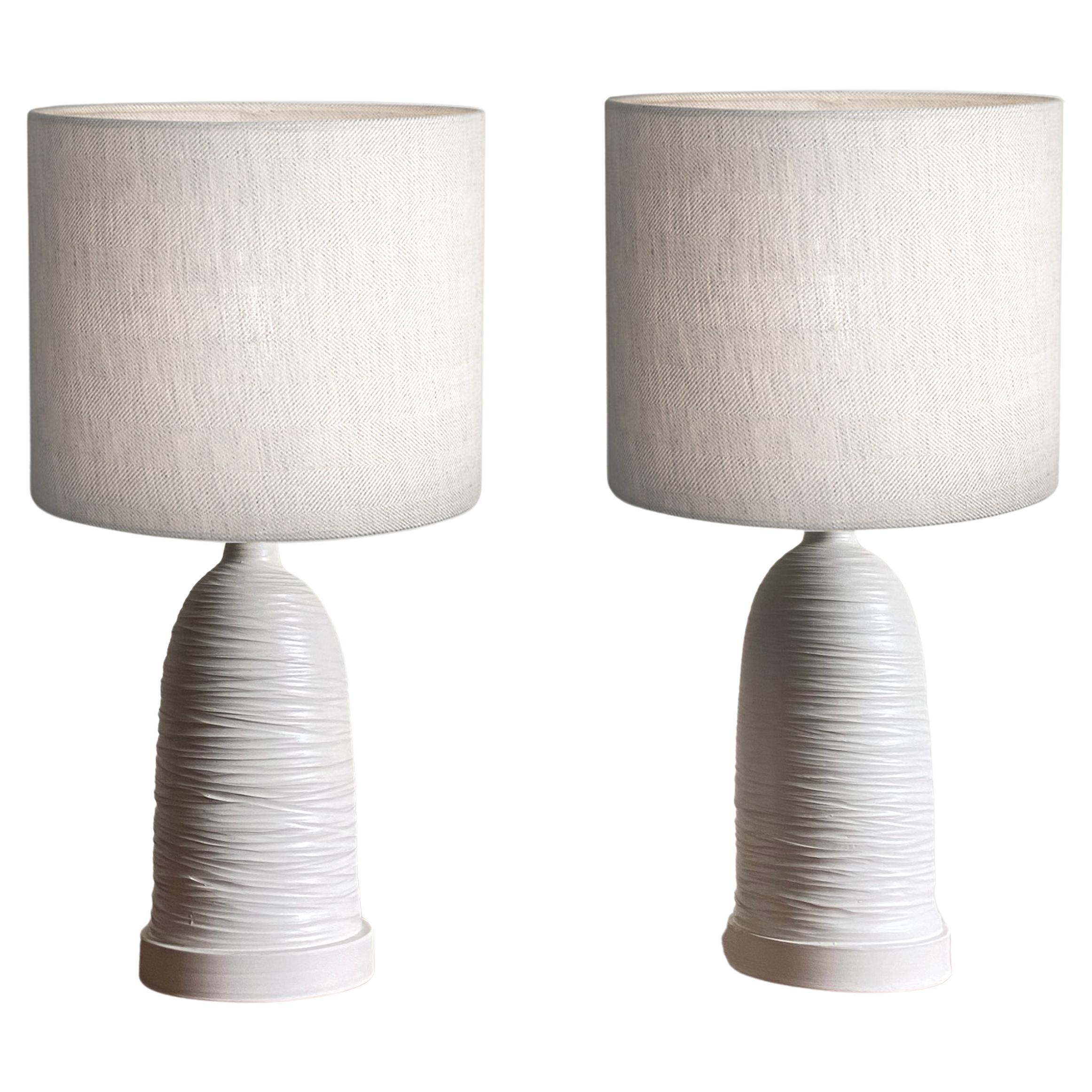 Handmade Tall Wheel-thrown Large Lamp Pair by Olivia Barry / By Hand ...