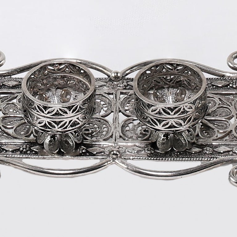 Handmade Whimsical Hanging Sterling Silver Menorah for Hanukkah ...