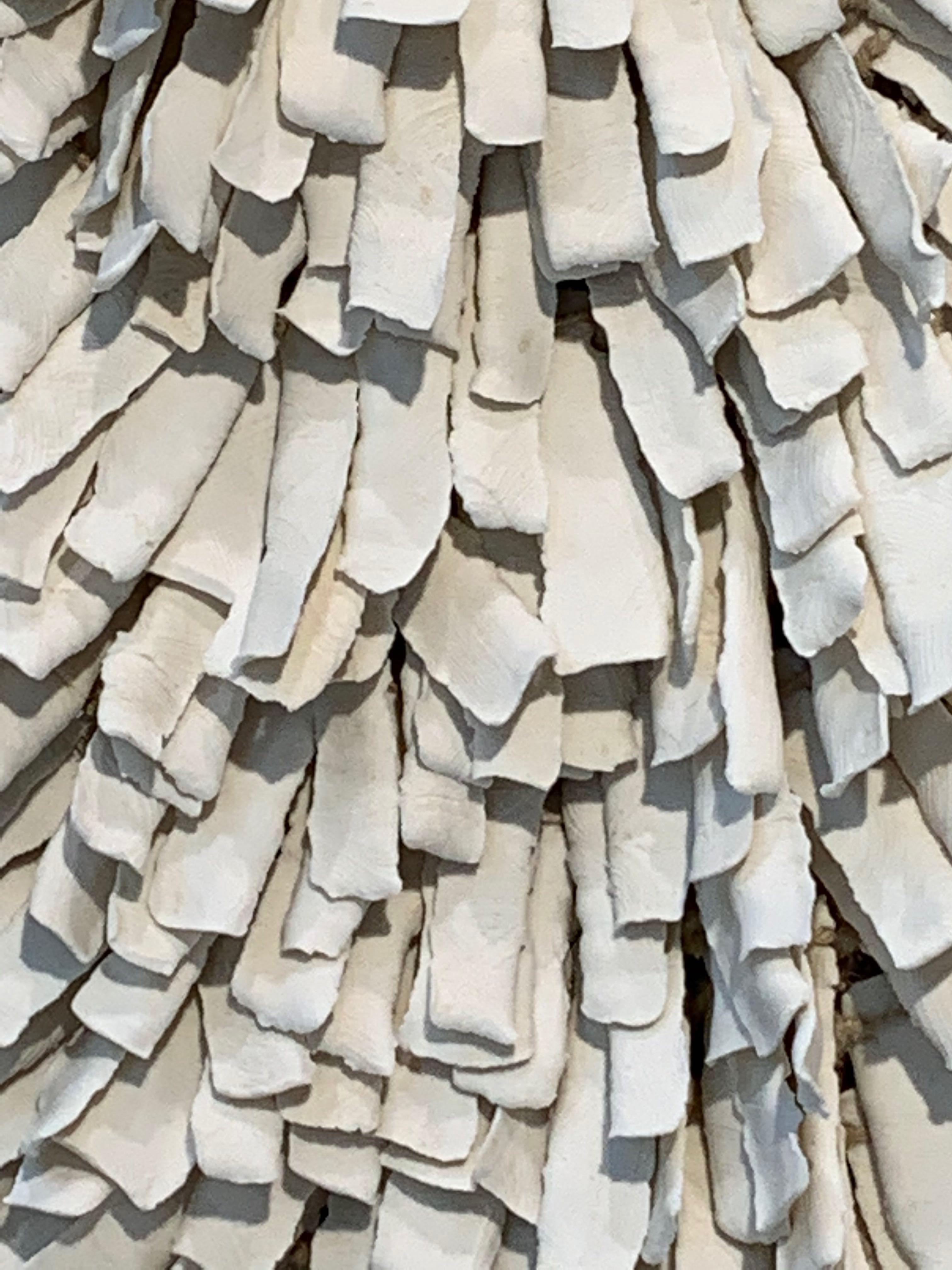 Handmade White Plaster Strips Wall Hanging, France, Contemporary at 1stDibs