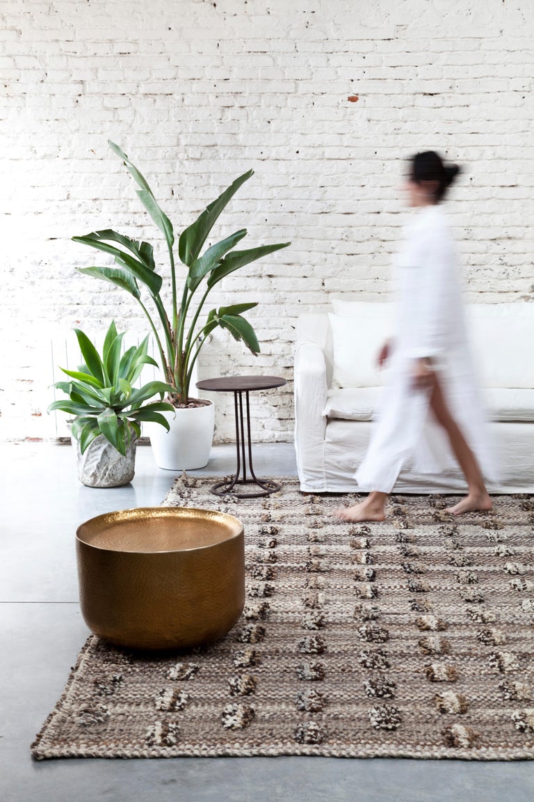 Handmade Wool Cut Pile Organic Modern Rug, in Stock at 1stDibs