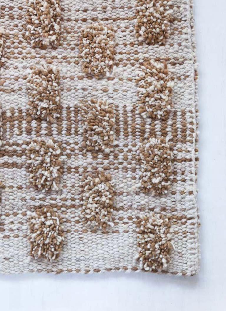 Handmade Wool Cut Pile Organic Modern Rug, in Stock at 1stDibs
