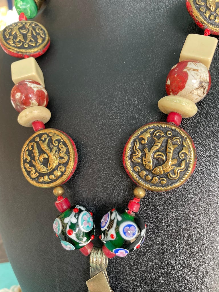 Handmade, one of a kind, statement, ethnic necklace from Lorraine’s ...