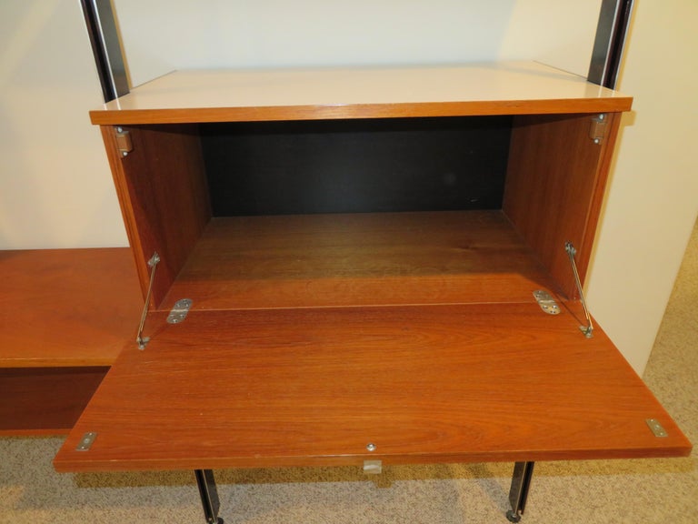 Handsome 3 Bay George Nelson Herman Miller CSS Wall Unit Mid-Century ...