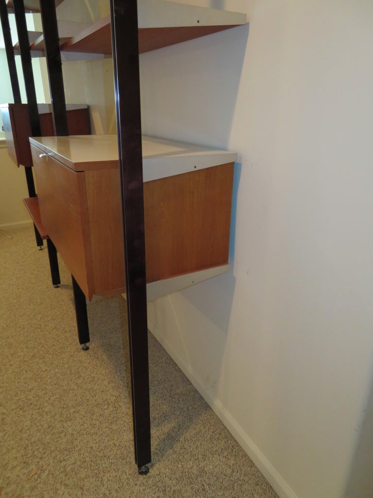 Handsome 3 Bay George Nelson Herman Miller CSS Wall Unit Mid-Century ...