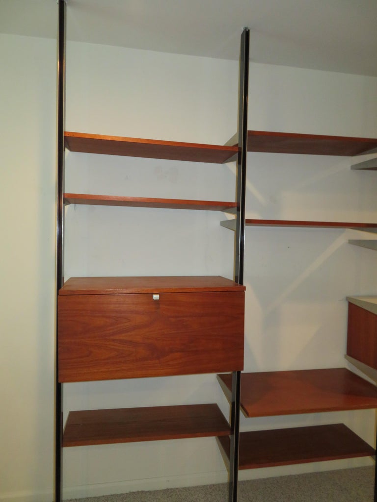 Handsome 3 Bay George Nelson Herman Miller CSS Wall Unit Mid-Century ...