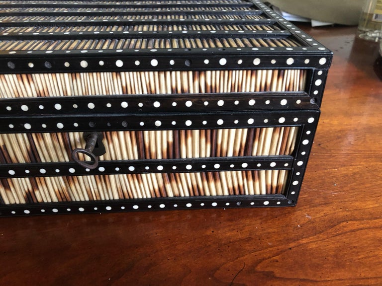 Handsome Collectible Late 19th Century Porcupine Quill Box at 1stDibs ...