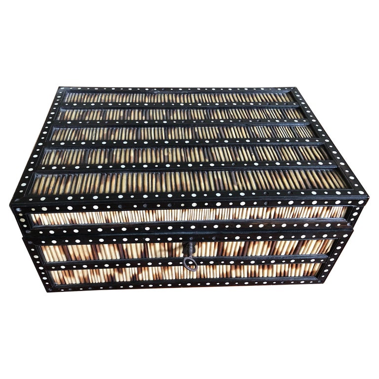 Handsome Collectible Late 19th Century Porcupine Quill Box at 1stDibs ...
