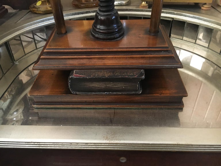 Handsome Library Book Press Lamp and Candlestick Lamp For Sale at 1stDibs