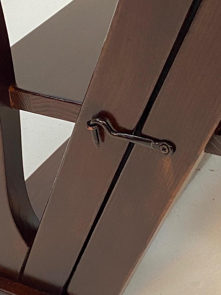 Handsome Mahogany Folding Library Steps and Chair at 1stDibs