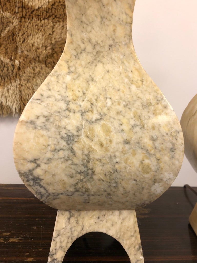 Handsome Pair of Italian Marble Lamps For Sale at 1stDibs | marble ...