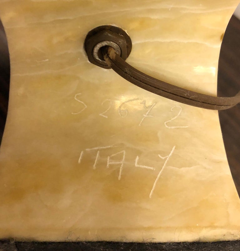Handsome Pair of Italian Marble Lamps For Sale at 1stDibs | marble ...